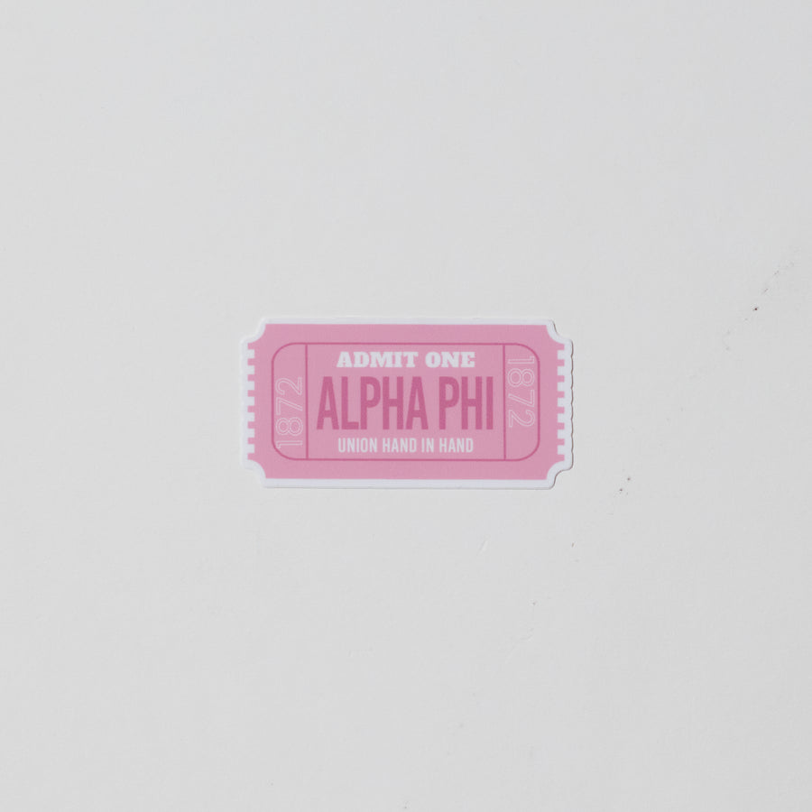 Admission Ticket Sorority Sticker – University Tees