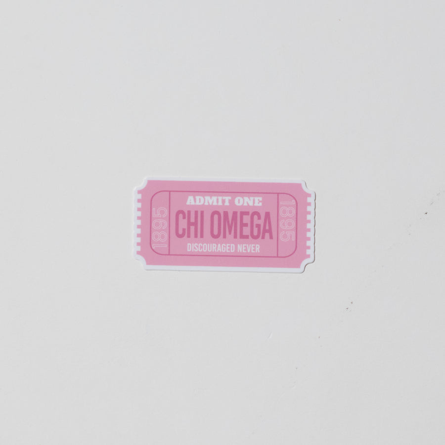 Admission Ticket Sorority Sticker – University Tees