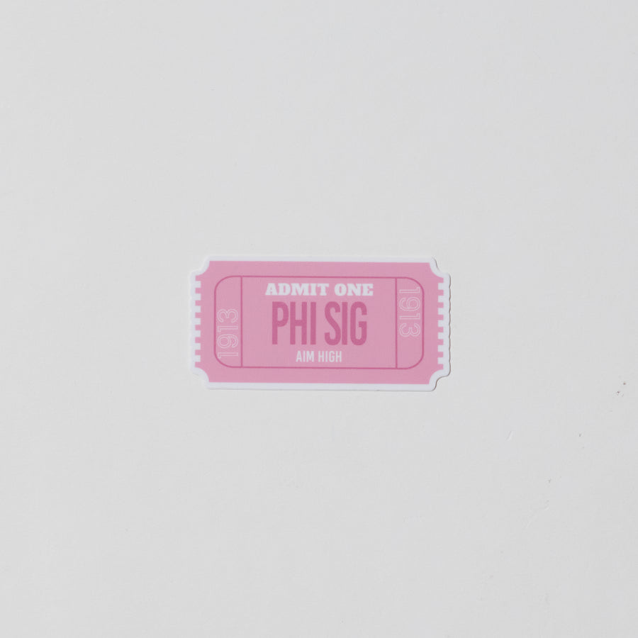 Admission Ticket Sorority Sticker – University Tees