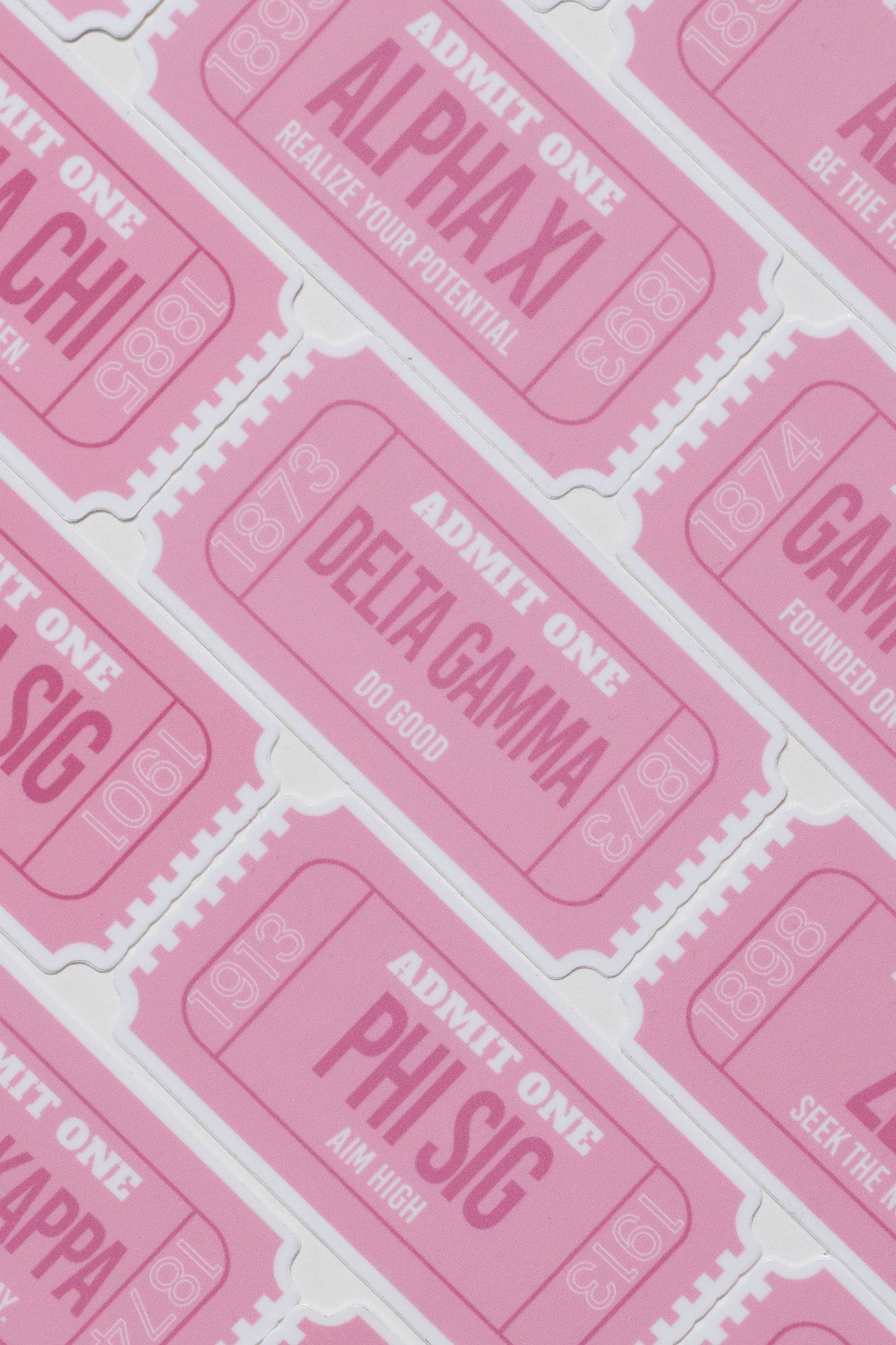 Admission Ticket Sorority Sticker – University Tees
