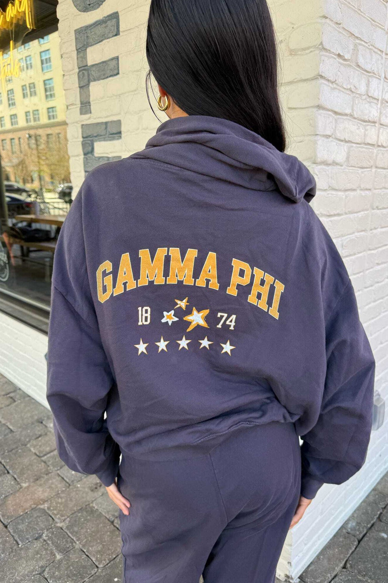 Midnight Sky Varsity Stars Light Weight Sorority Hoodie – University Tees
