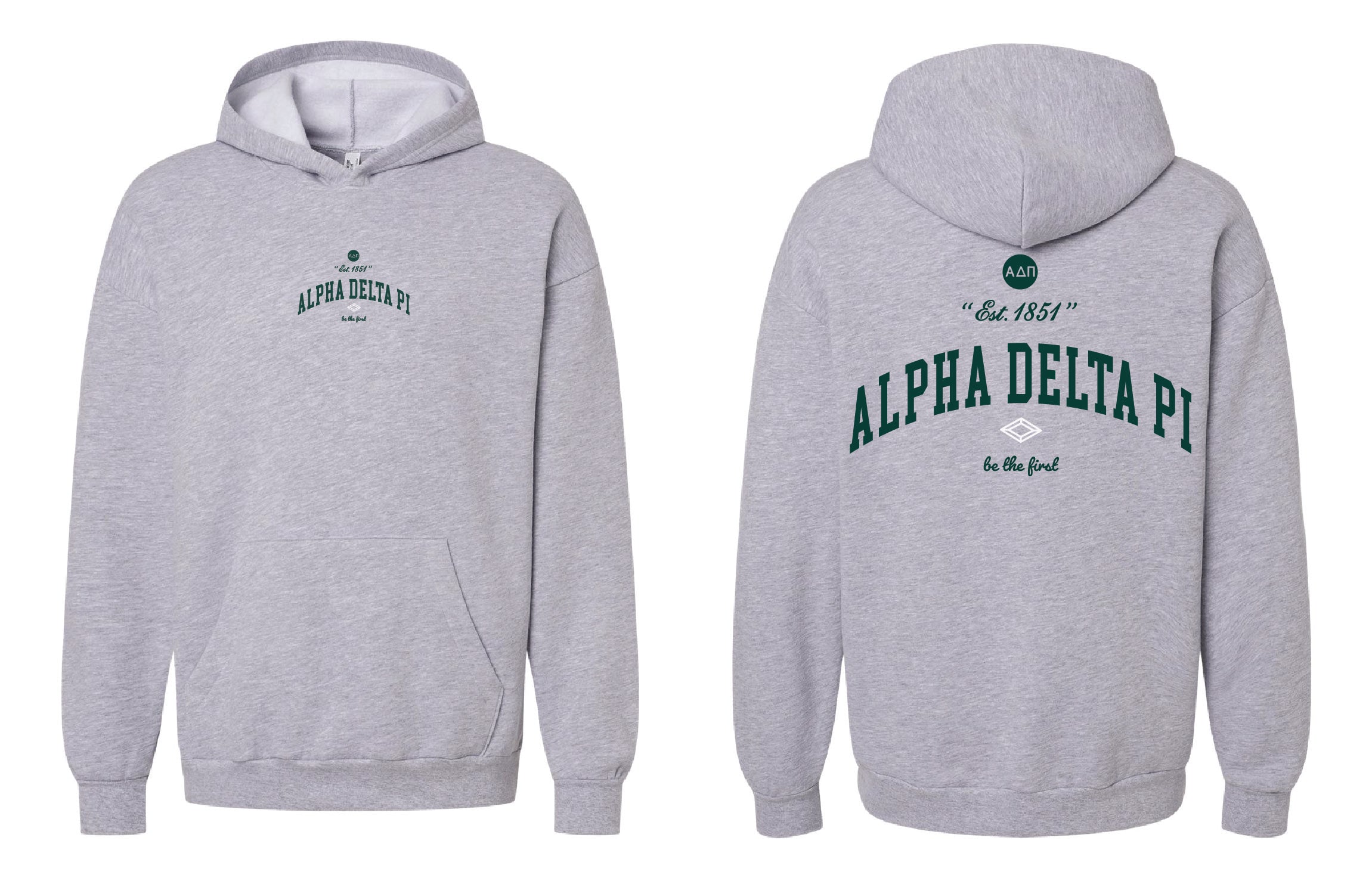 Alpha Delta Pi Motto Matching Set Hoodie – University Tees