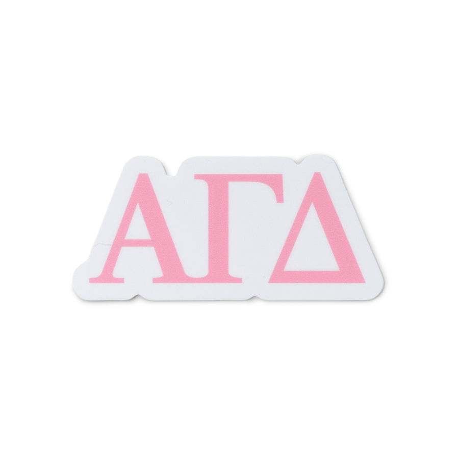 Pink Greek Letter Sorority Sticker – University Tees
