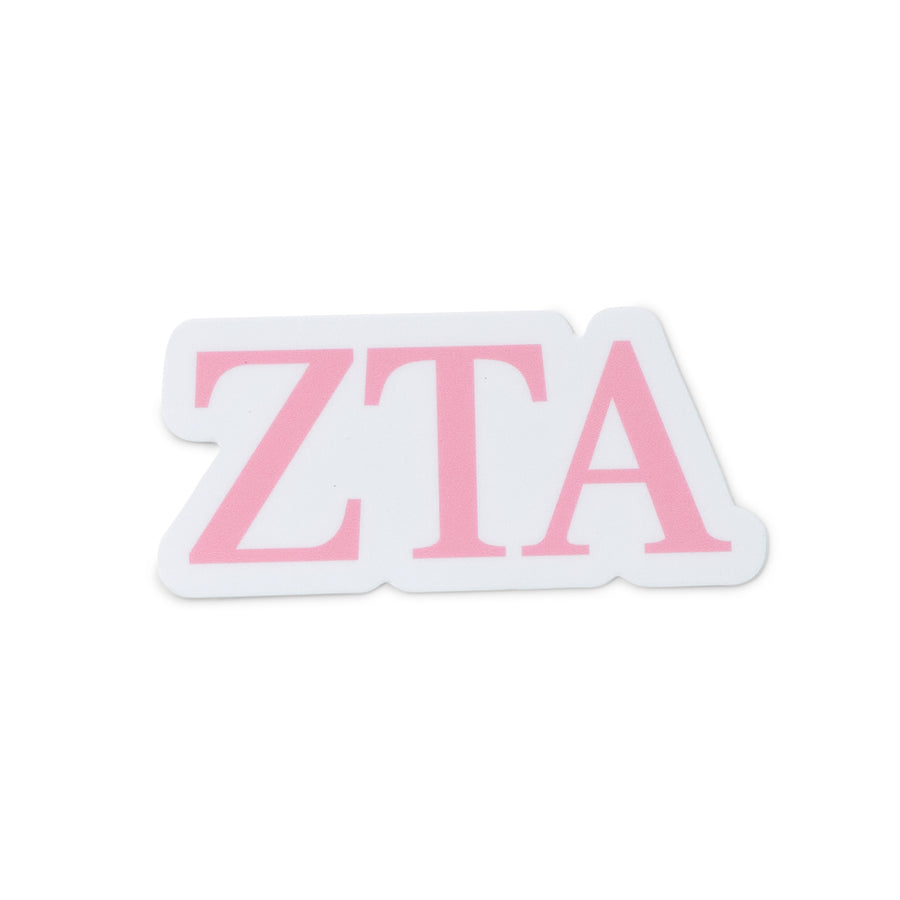 Pink Greek Letter Sorority Sticker – University Tees