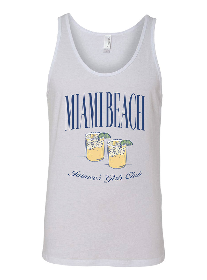 Miami Beach White Tank – University Tees